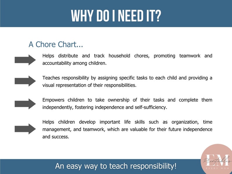 Chore Chart for Multiple Kids ~ Chore Chart 3 Kids ~ Chore Chart for ...