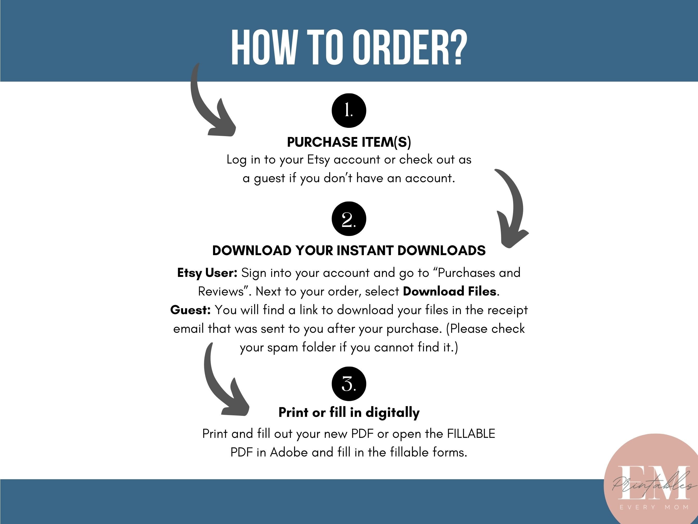 School Organizer for Parents W/ Fillable PDF Back to School School ...