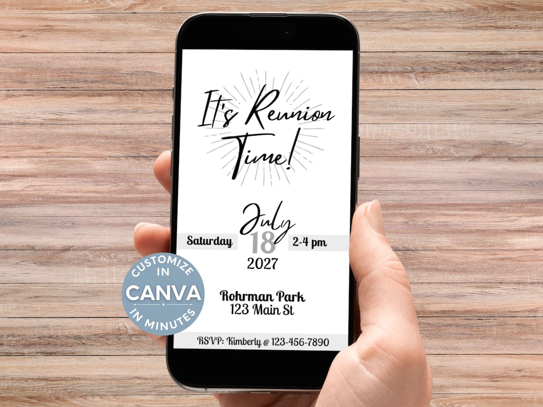Family Reunion Flyer Mobile Template - Etsy