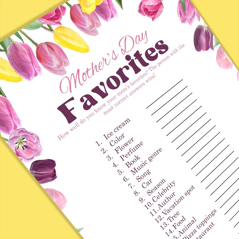 Mothers Day Trivia Bundle, Printable Party Games for Mom, Fun ...