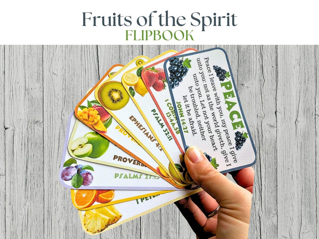 Fruit of the Spirit Flip Book, Quiet Time Resources, Galatians 5: 22,23 ...