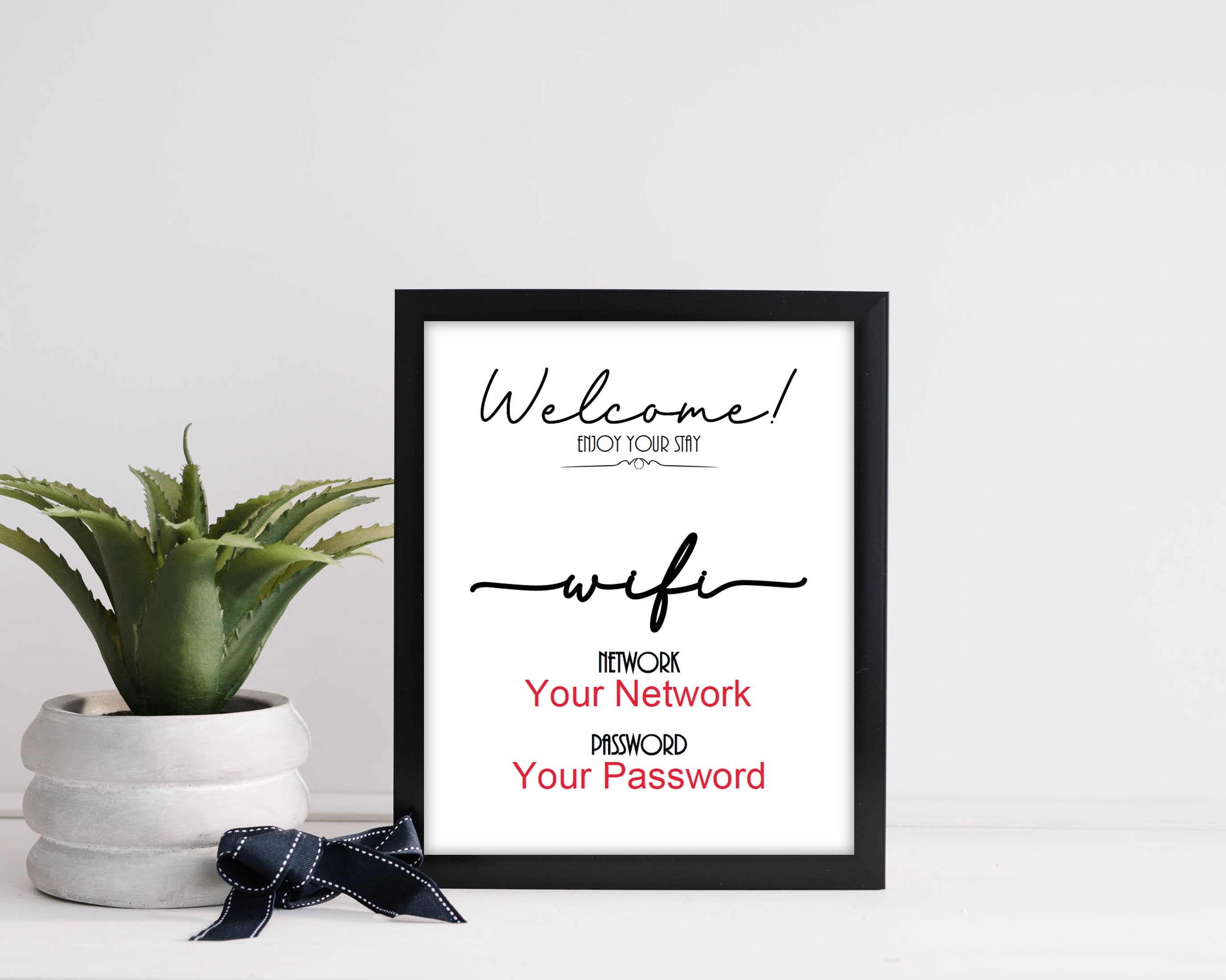 Wifi Password Sign Printable Download Fillable Wifi Password - Etsy