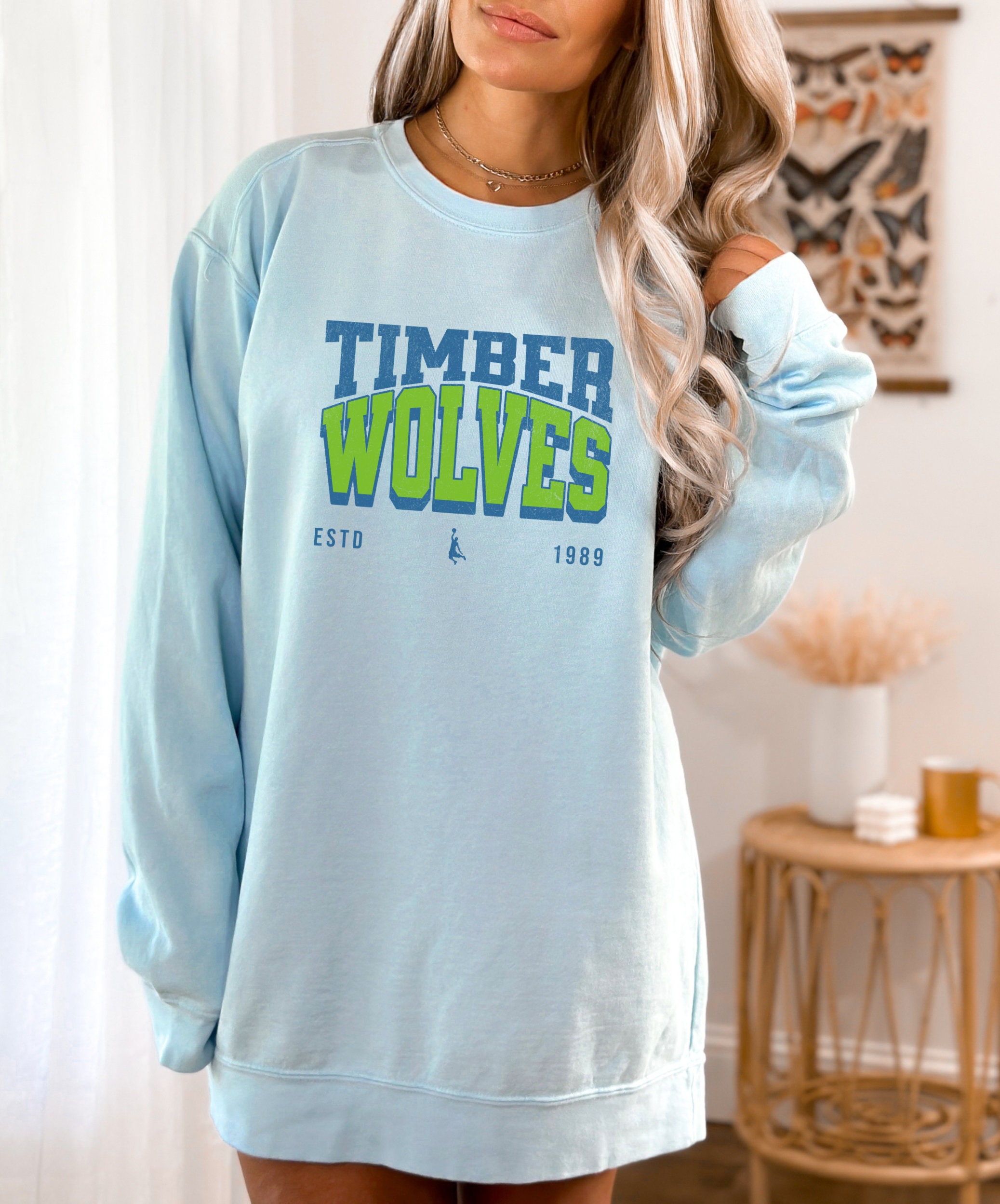 Minnesota Timberwolves Sweatshirt, Minnesota Basketball Sweatshirt ...