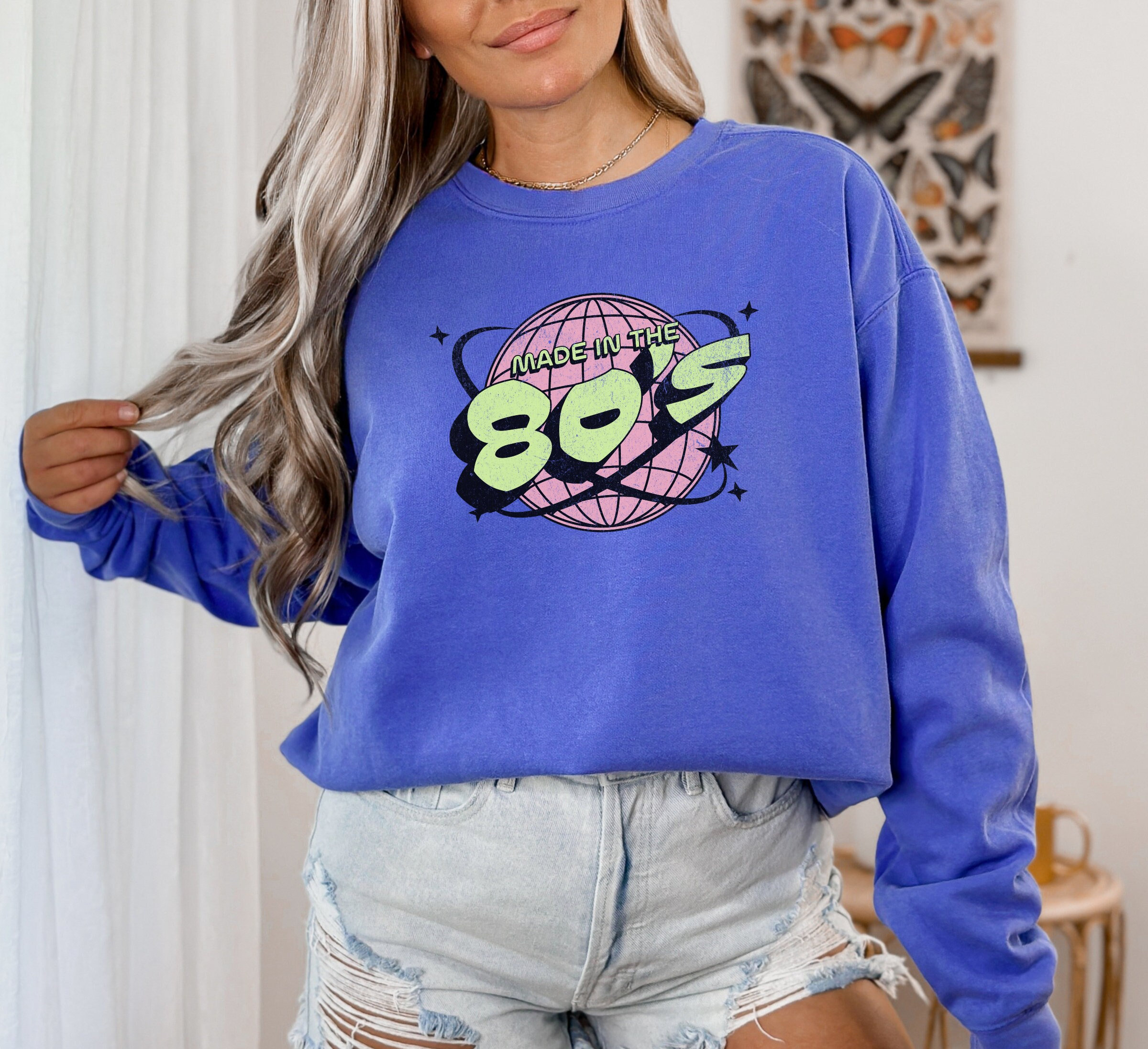 Retro Made in the 80's Sweatshirt, 80's Sweatshirt, Retro 80's Pullover ...