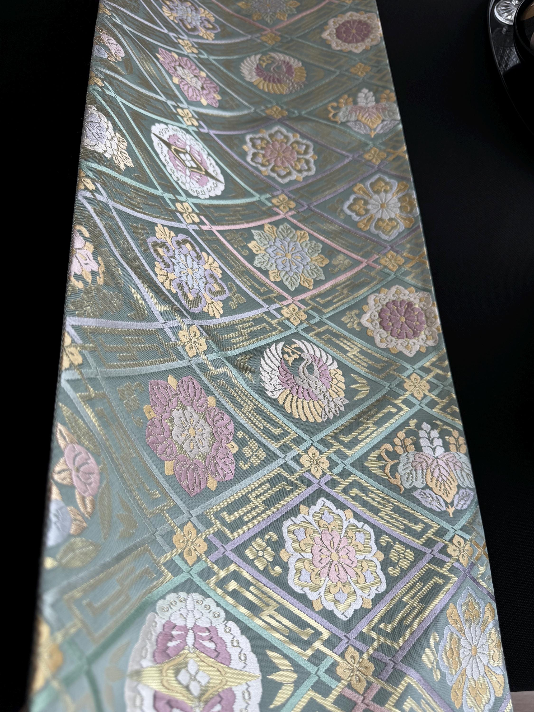 Kamon, Custom Japanese Silk Table Runner,japanese Obi Runner(one of a Kind) - Etsy