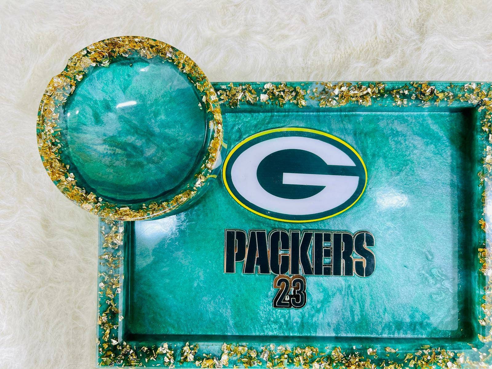Tray With Footbal Team Logo, Personalized Tray Set, Footbol Logo Tray ...