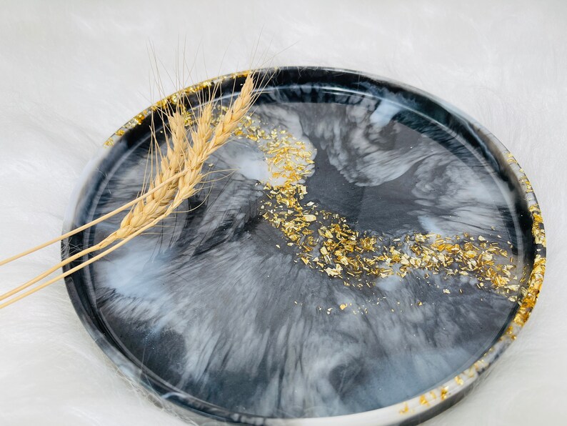 Custom Round Tray, Resin Tray for Kitchen Accessories, Resin Rolling ...