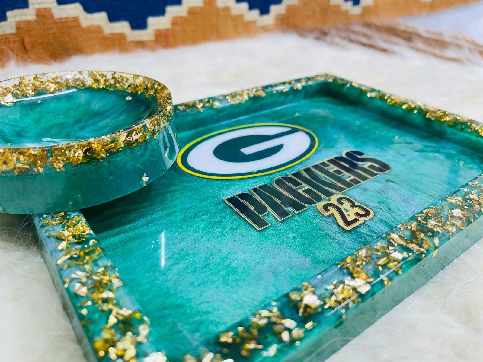 Tray With Footbal Team Logo, Personalized Tray Set, Footbol Logo Tray ...