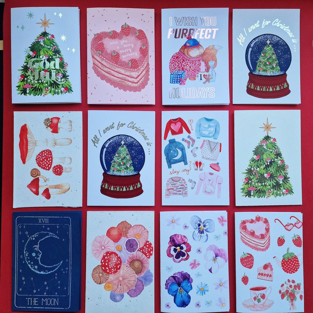 Greeting Card Bundle - Second Grade Cards Mystery Pack - Etsy