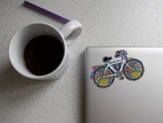 Stickers Paper Paper & Party Supplies Holographic trippy hippie 60s ...