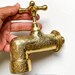 Brass Small Wall Water Tap , Farmhouse Bathroom Spigot , Garden Taps ...