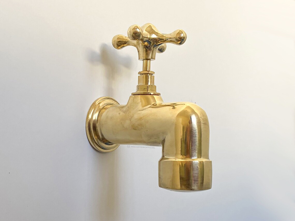 Brass Farmhouse Bathroom Faucet ,farmhouse Wall Water Tap , Outdoor ...