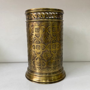 Bronze Trash Can Handcrafted ,attractive Bronze Waste Basket, Bronze ...