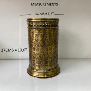 Bronze Trash Can Handcrafted ,attractive Bronze Waste Basket, Bronze ...