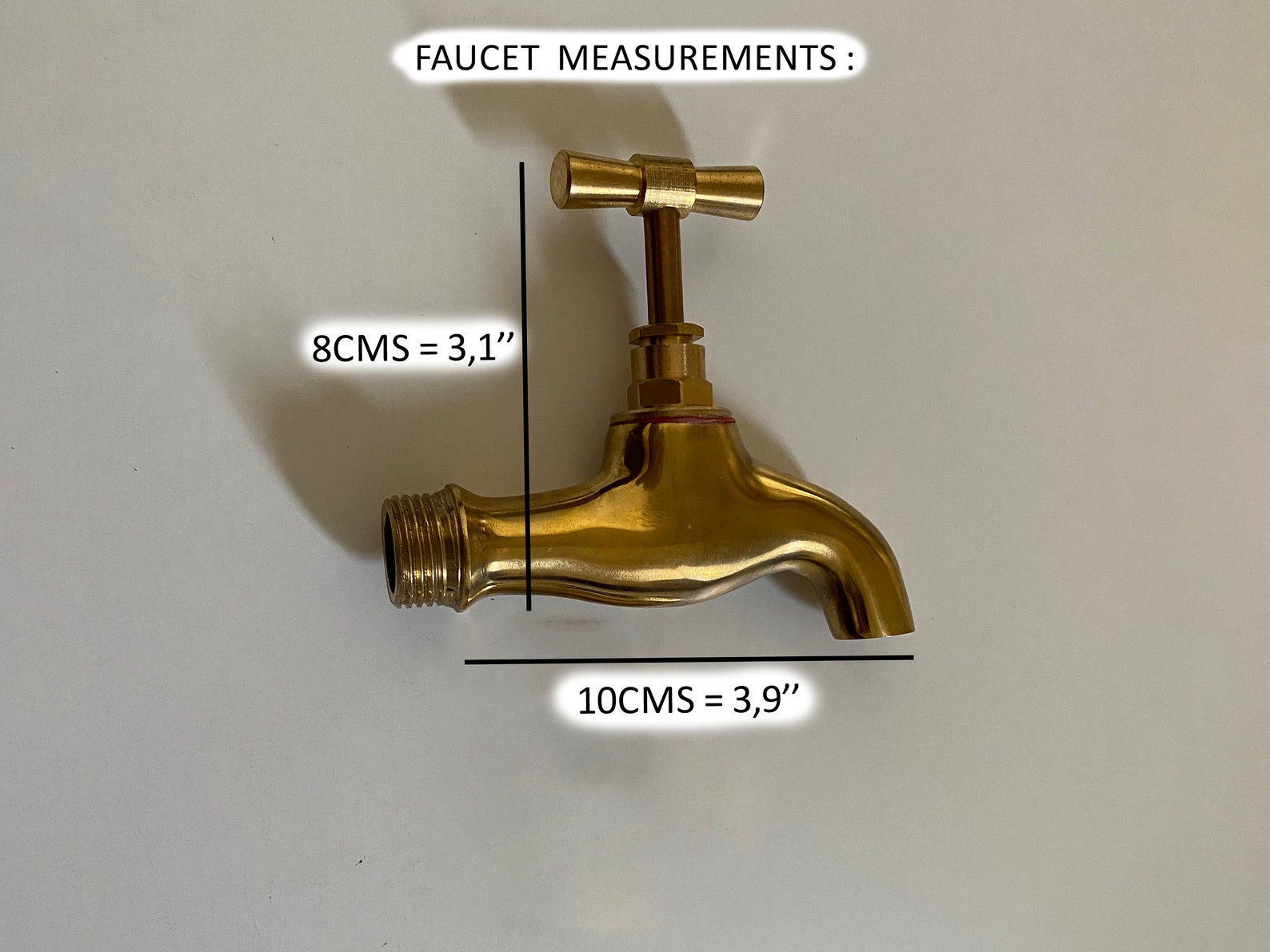 Brass Small Wall Water Tap , Farmhouse Bathroom Spigot , Garden Taps ...