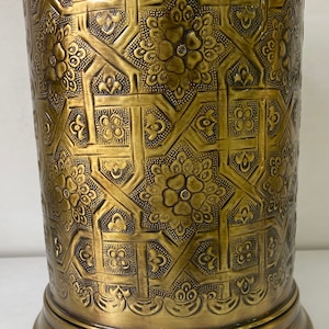 Bronze Trash Can Handcrafted ,attractive Bronze Waste Basket, Bronze ...