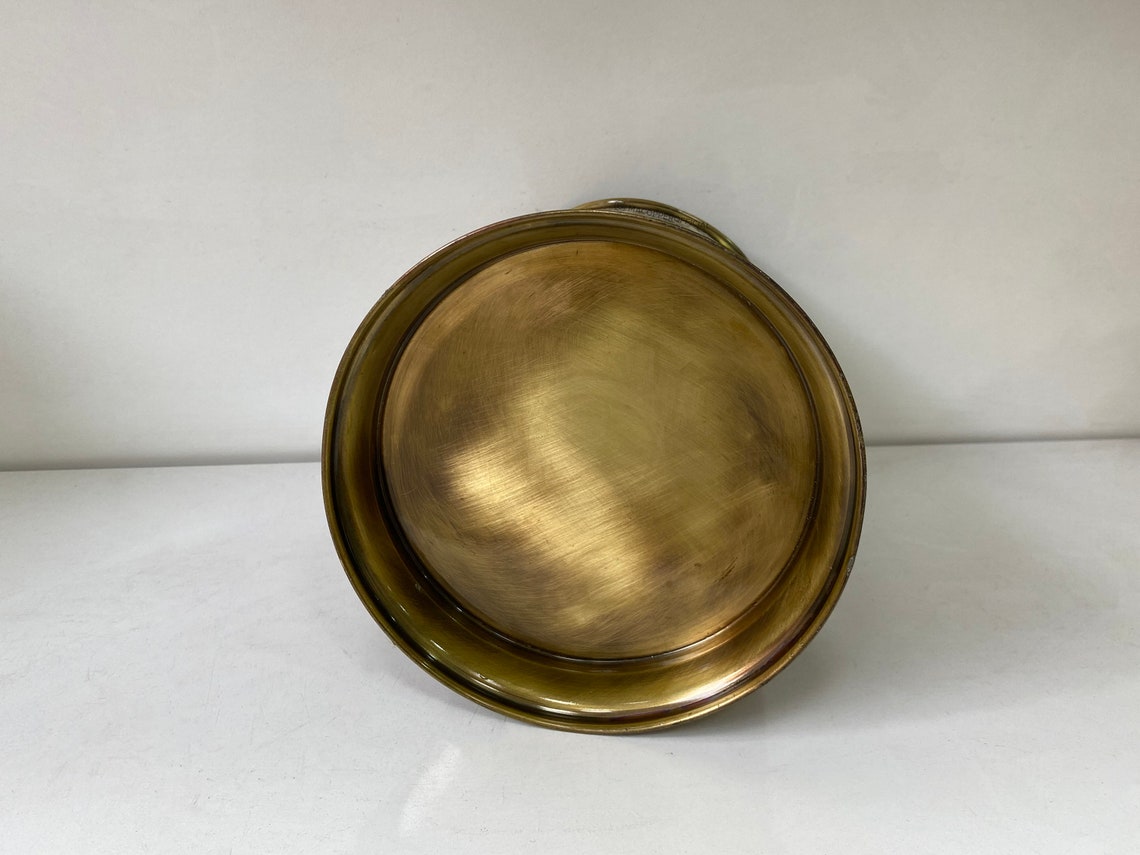 Bronze Trash Can Handcrafted ,attractive Bronze Waste Basket, Bronze ...