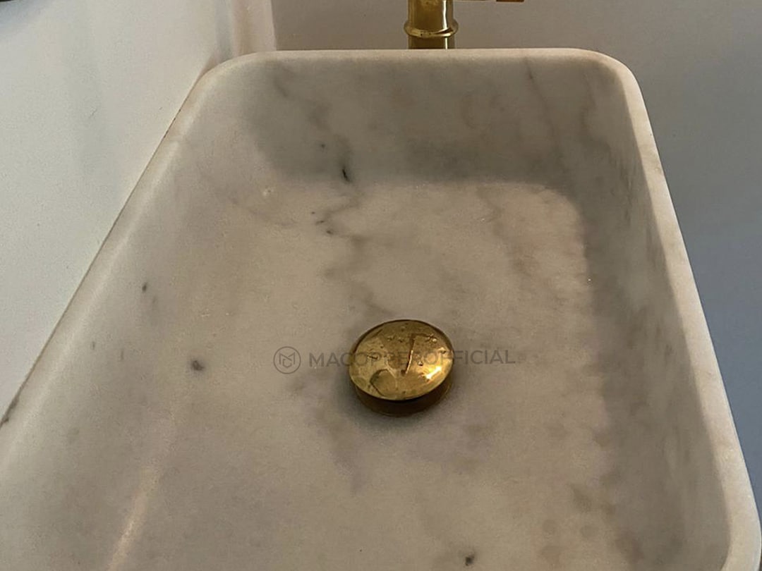 Handcrafted Solid Unlacquered Brass Sink Stopper, Push up Button, Pop ...