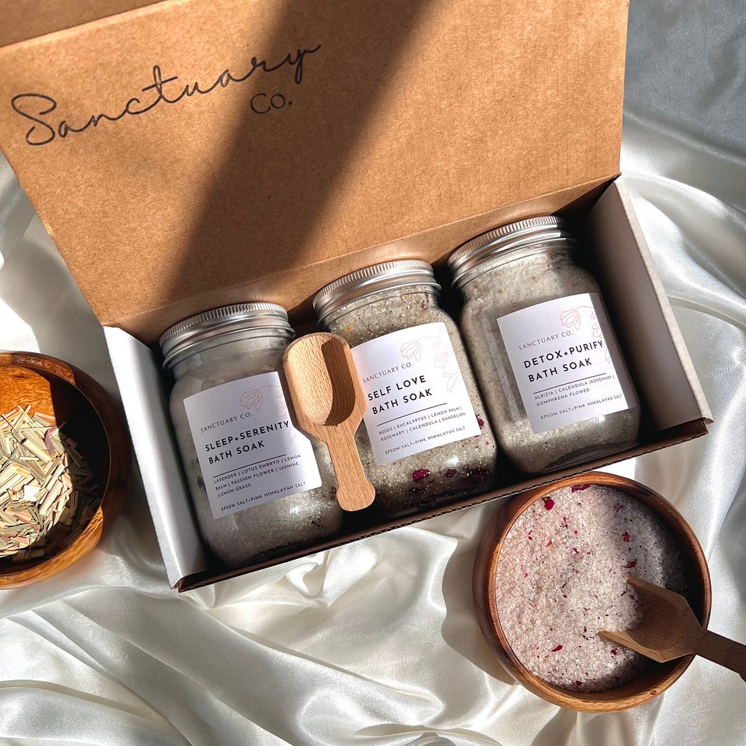 Herbal Bath Salts, Self Care Bath Salts, Bridesmaid Gift, Gift for Her ...