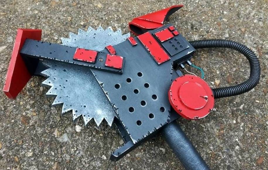 Warhammer 40k Ork Big Choppa for LARP or Cosplay | Etsy