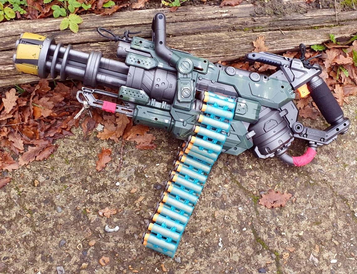Realistic Nerf Minigun With Slam Fire - Etsy Canada