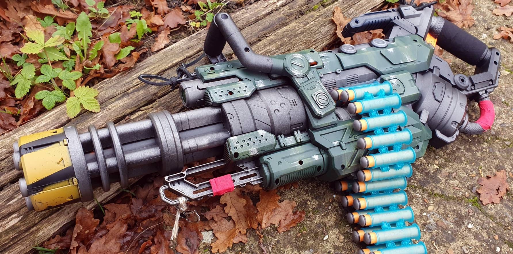 Realistic Nerf Minigun With Slam Fire - Etsy Ireland Realistic Nerf Minigun With Slam Fire - Etsy Ireland