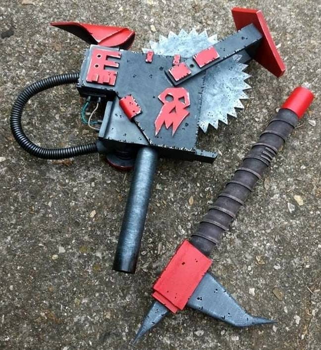 Warhammer 40k Ork Big Choppa for LARP or Cosplay | Etsy
