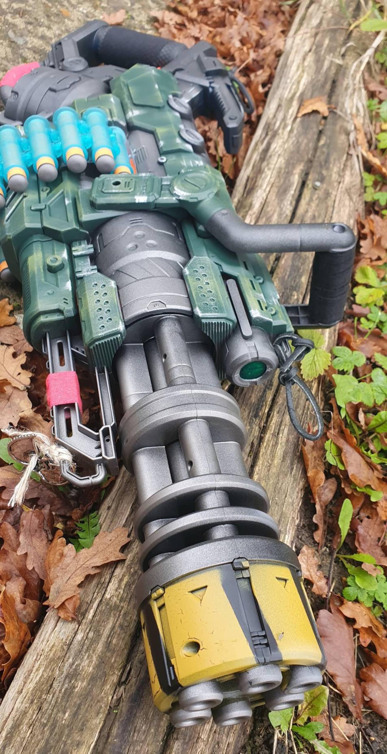 Realistic Nerf Minigun With Slam Fire - Etsy Realistic Nerf Minigun With Slam Fire - Etsy