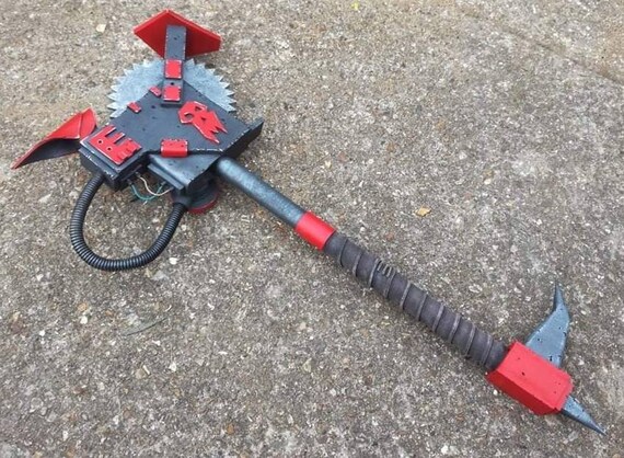 Warhammer 40k Ork Big Choppa for LARP or Cosplay | Etsy