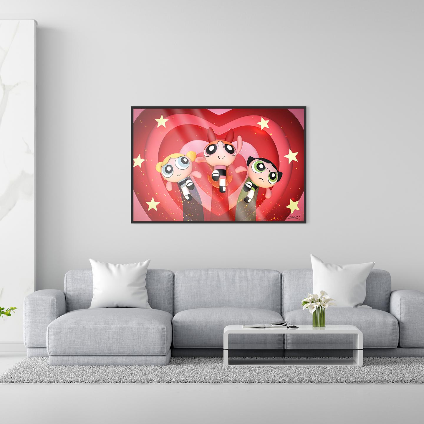 Powerpuff Girls Poster, Kids Room Decor, Kids Room Prints, Cartoon ...