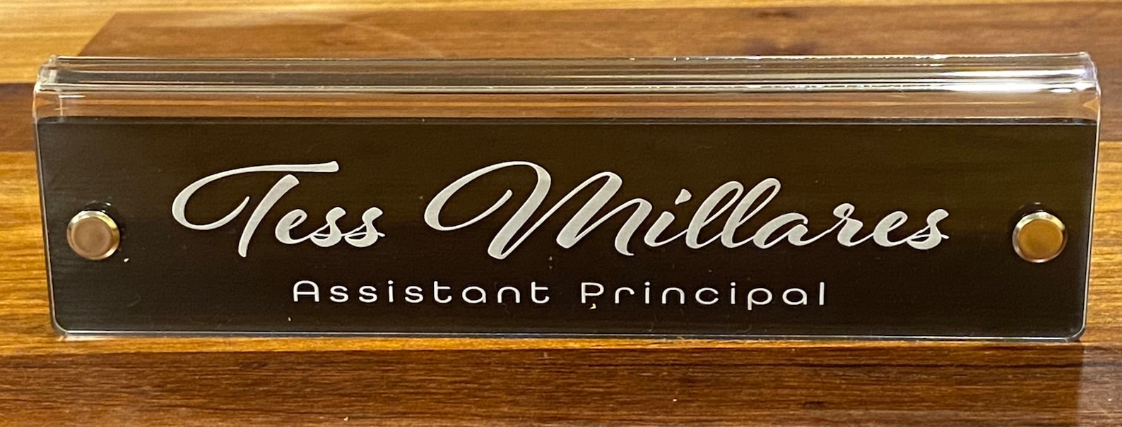 Cubicle Nameplate With Color Backing - Etsy