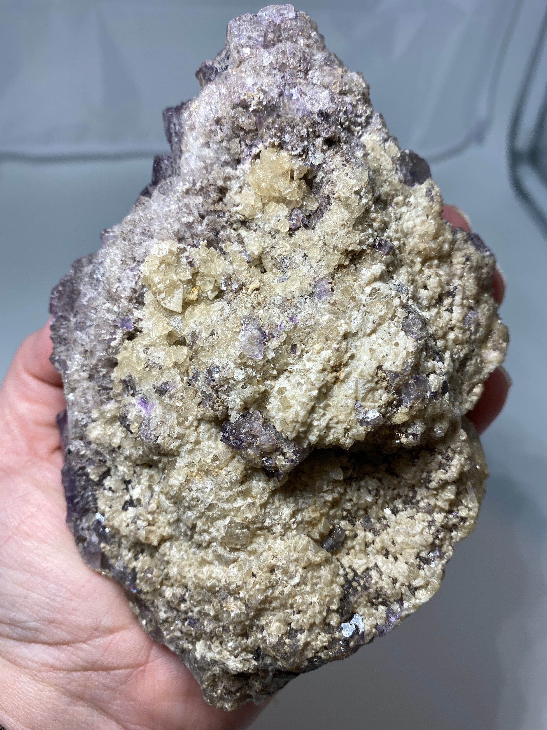 Purple Clear Cube Fluorite 896.6g | Etsy