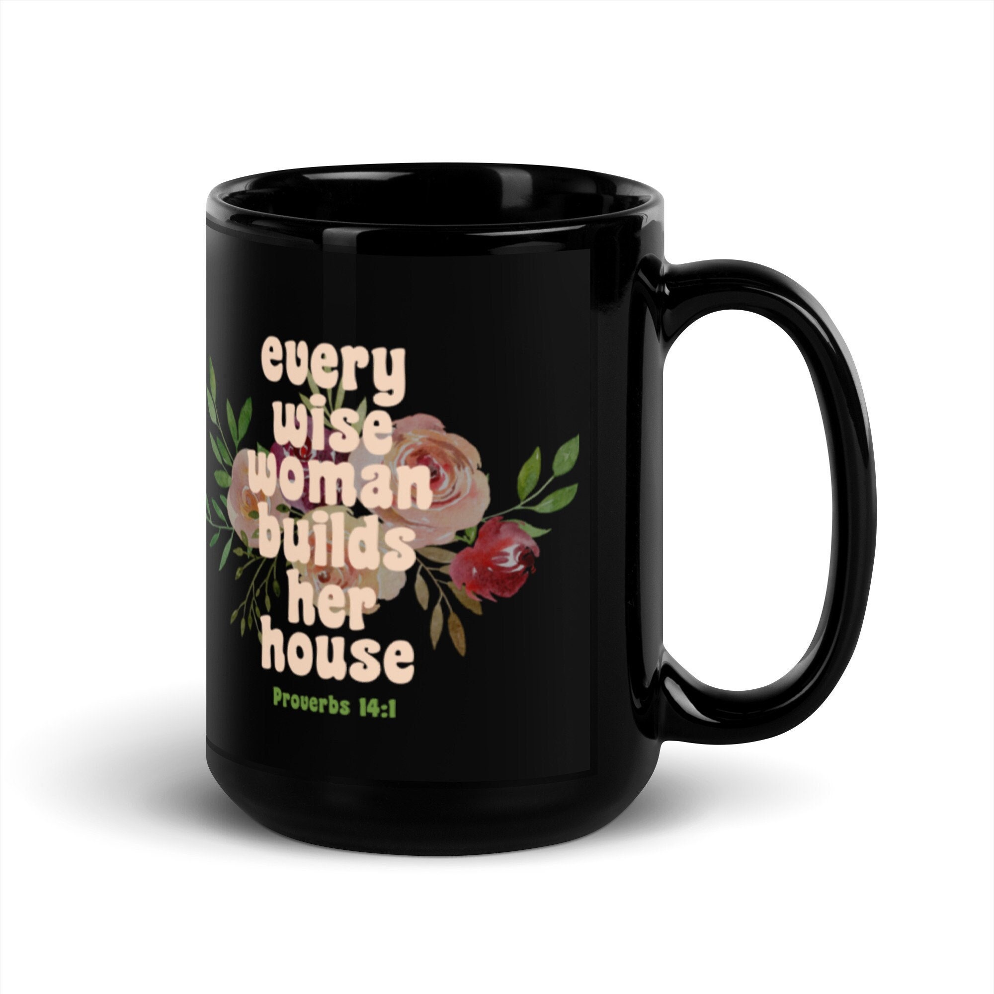 Every Wise Woman Builds Her House - Proverbs 14:1 Black Scripture Verse ...