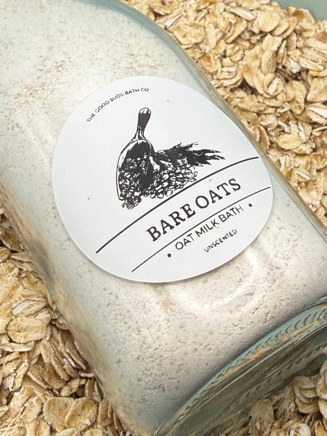 Oatmeal Milk Bath Soak: Epsom Salt, Nourishing Oils for Sensitive Skin ...