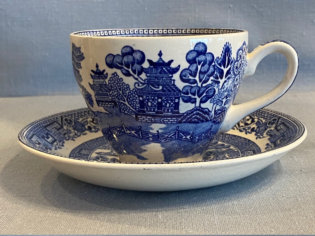 Vintage W. R. Midwinter Ltd. "willow" Cup and Saucer - Etsy