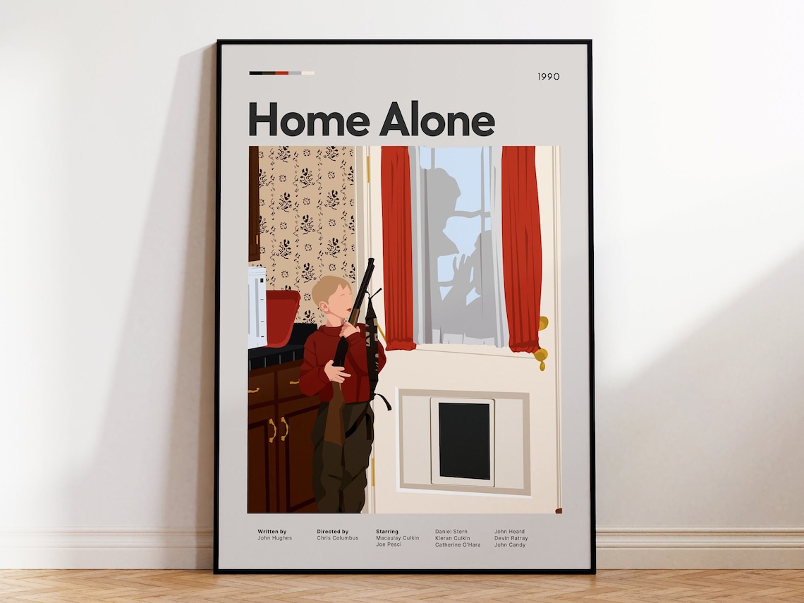 Home Alone Print Home Alone Poster Christmas Film Wall Art - Etsy