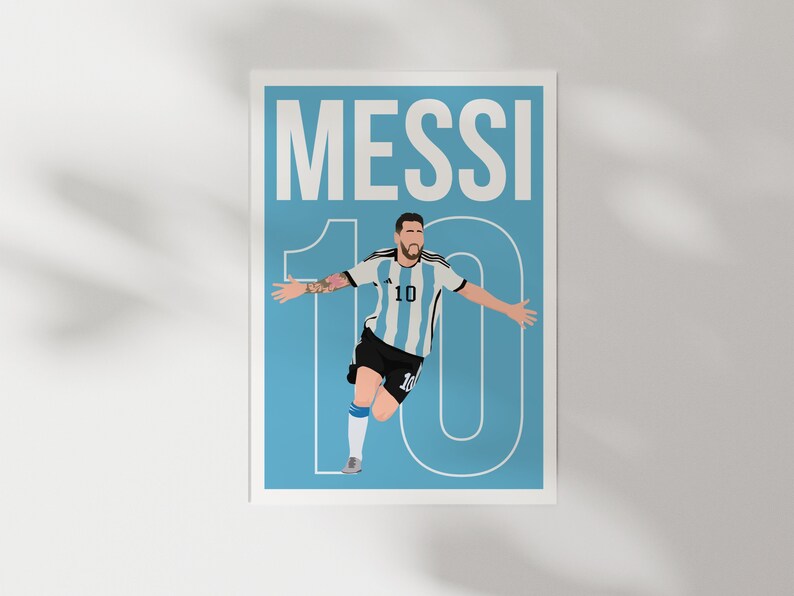 Lionel Messi Print Lionel Messi Argentina Poster Messi World - Etsy UK