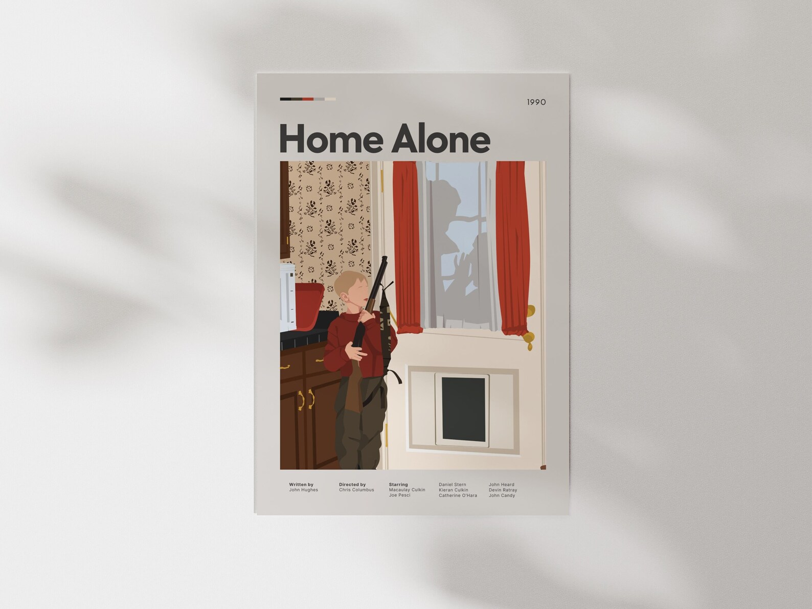 Home Alone Print Home Alone Poster Christmas Film Wall Art Movie Print ...
