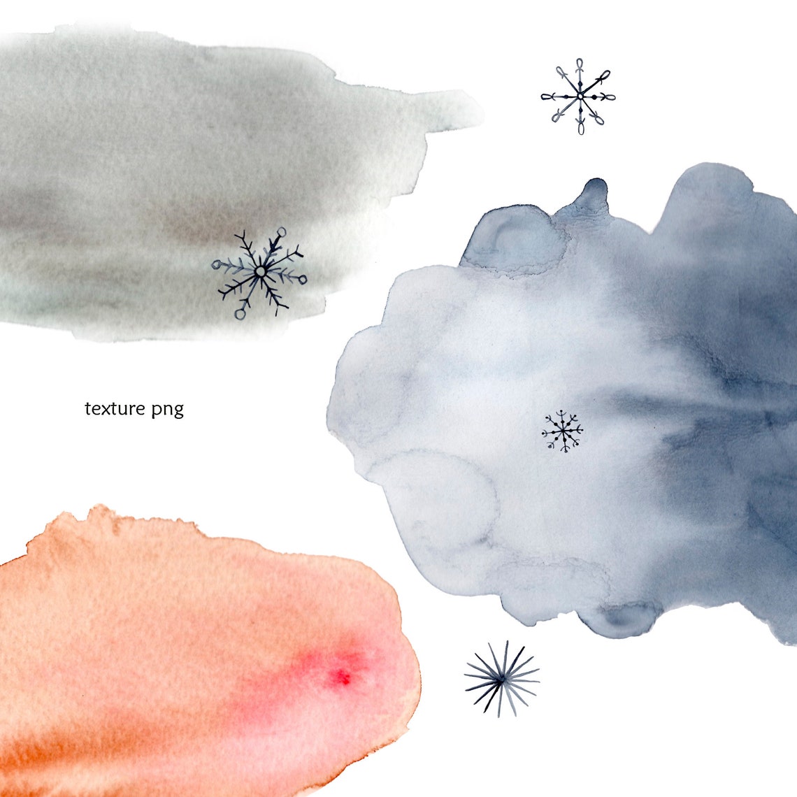 Christmas Watercolor Clipart Winter Watercolor Set Holidays - Etsy