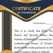 Certificate of Ownership for Gold for 2 People Canva Template - Etsy