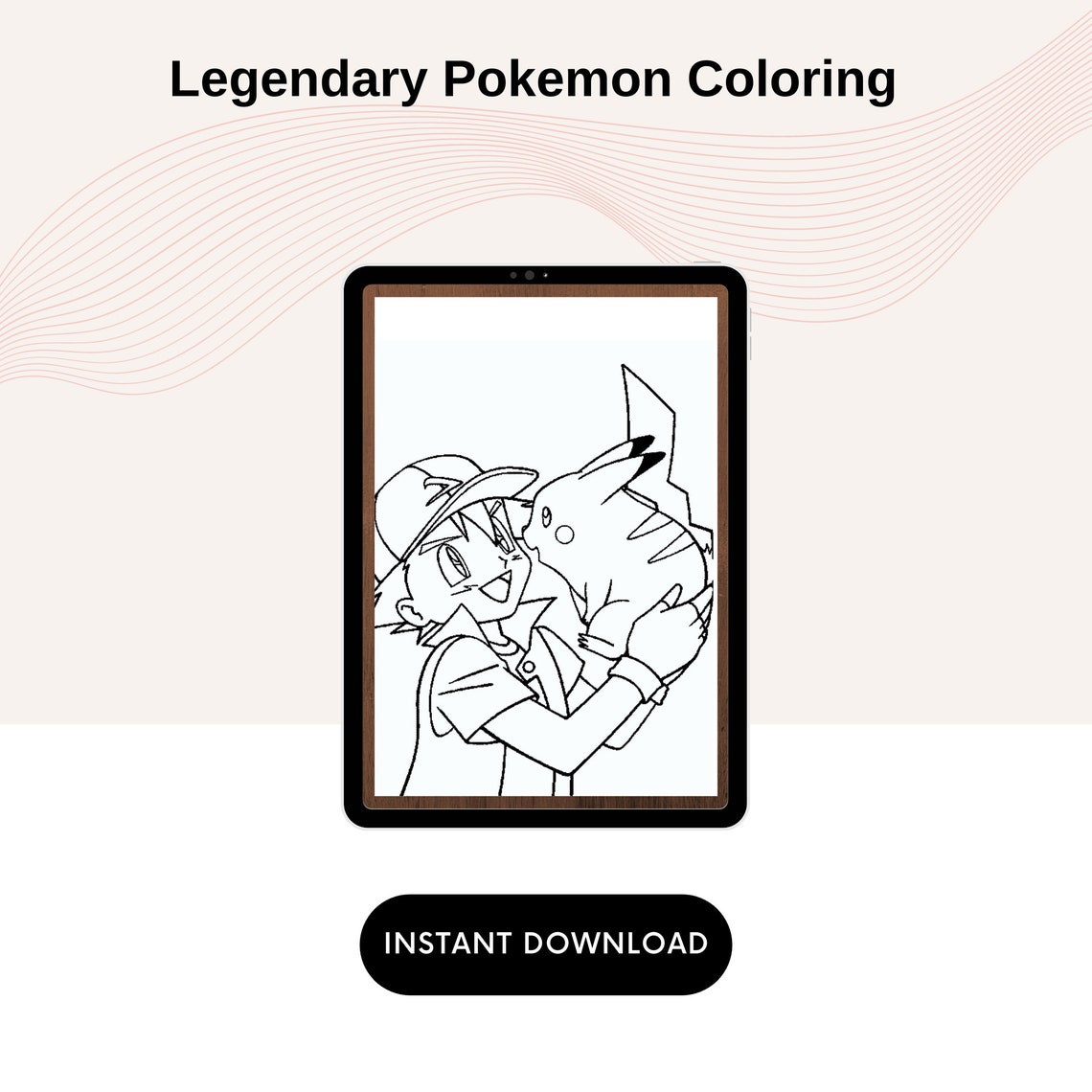 Printable Legendary Pokemon Coloring Pages in PDF - Etsy