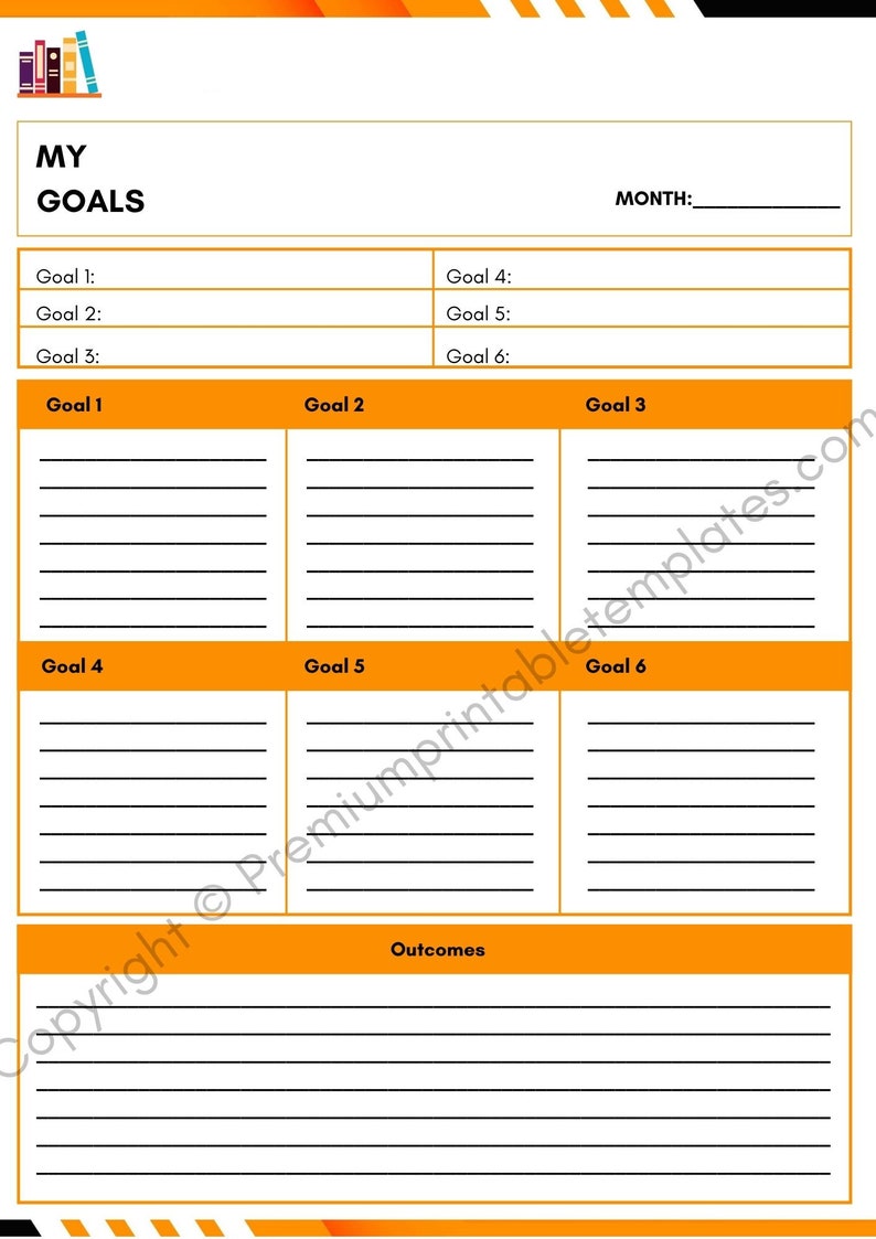 Printable Academic Planner Template in PDF and Word 5 Pagescanva - Etsy