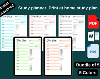 Digital Daily Study Planner for Goodnotes (Instant Download) - Etsy