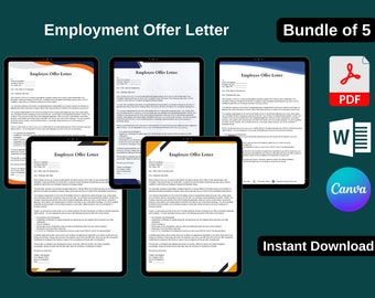 Blank Offer Letter - Etsy