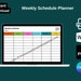 Printable Weekly Schedule Planner Editable & Printable Canva Template ...