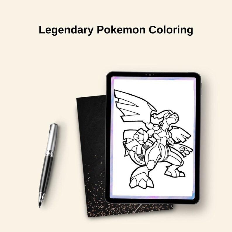 Printable Legendary Pokemon Coloring Pages in PDF - Etsy