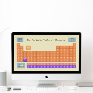 Interactive Periodic Table Poster Educational Wall Art Print - Etsy