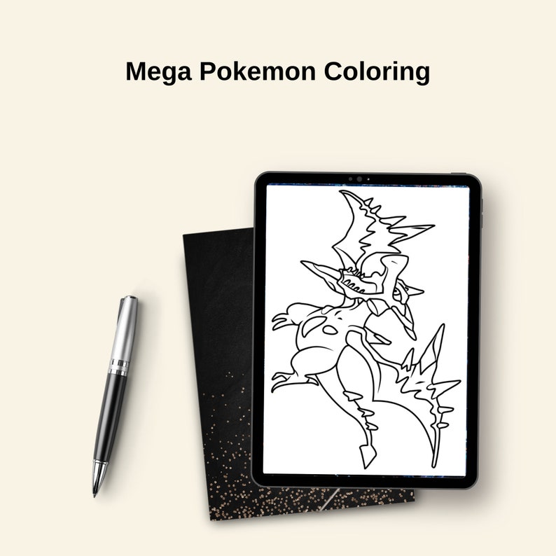 Printable Mega Pokemon Coloring Pages in PDF - Etsy