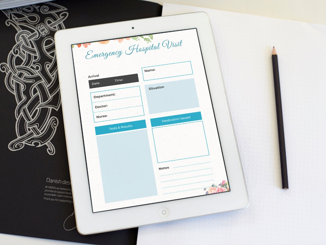 Printable Medical Planner Bundle Medical Journal Medication - Etsy