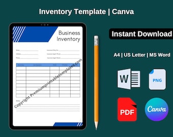 Inventory Canva - Etsy